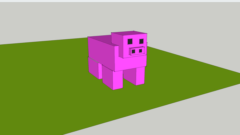 Basic block pig model | 3D Warehouse