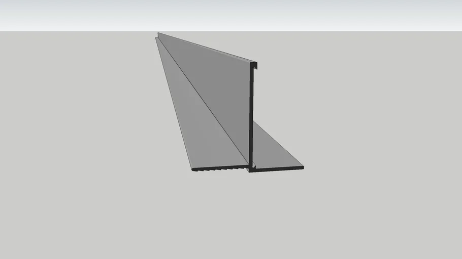 QIC YA0 - Full Tile to Plasterboard Trim (without shadowgap) | 3D Warehouse