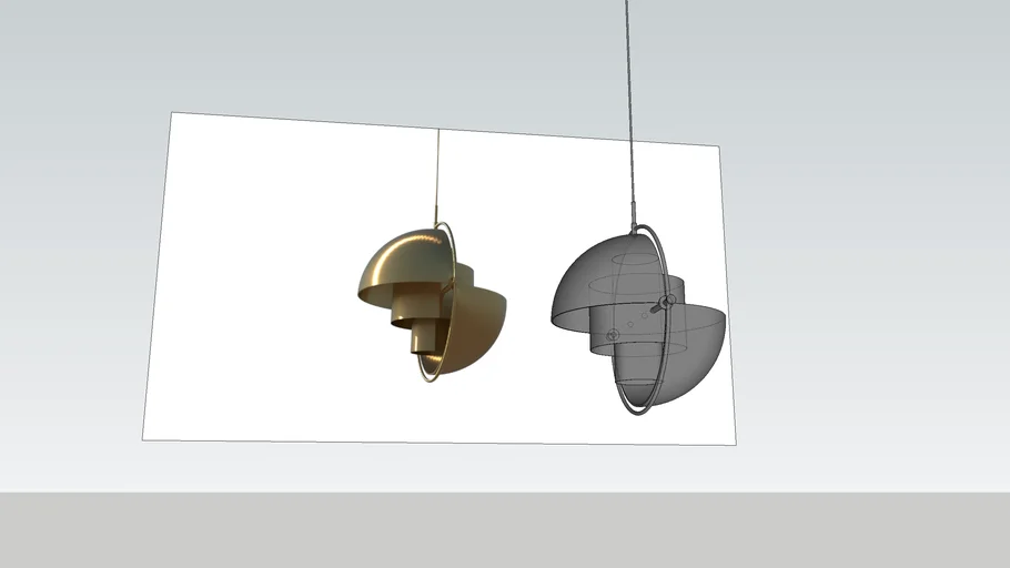 Gubi Multi-light pendant from Conran Shop | 3D Warehouse