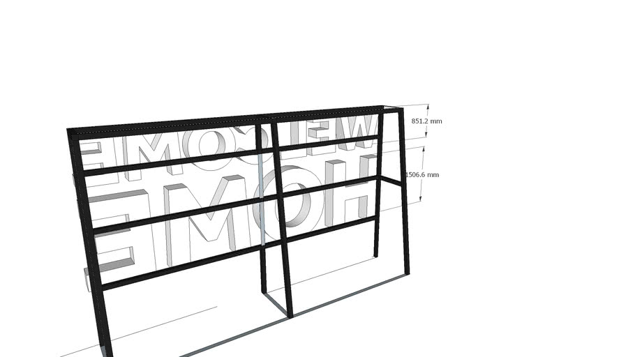 welcome home sign | 3D Warehouse