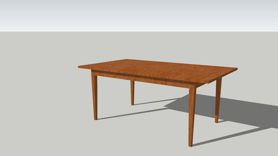 Shaker Dining Table | 3D Warehouse