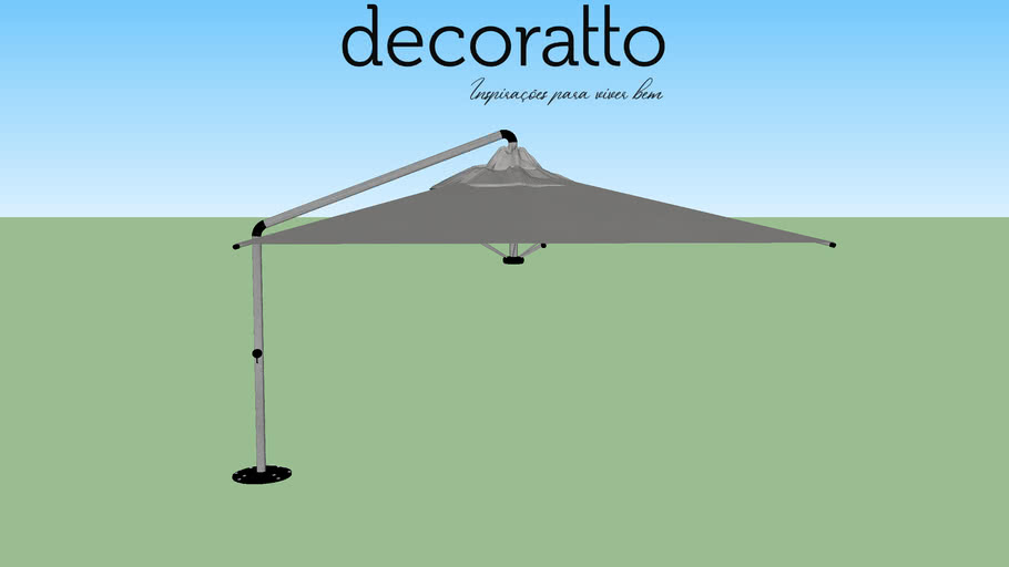 OMBRELLONE LATERAL DECORATTO GALAXY | 3D Warehouse