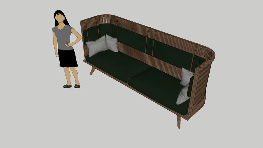 Sofa - High backrest | 3D Warehouse