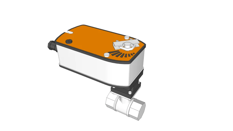 1inch Belimo control valve with LF24-SR Actuator | 3D Warehouse