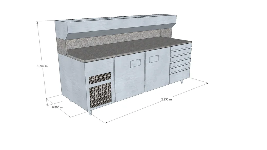 Pizza counter | 3D Warehouse