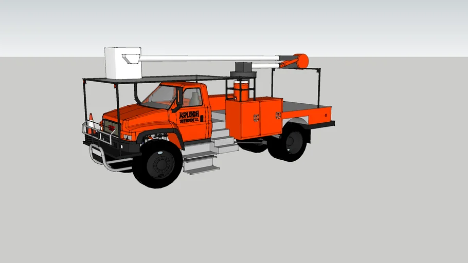 Asplundh GMC Off Road Cherry Picker | 3D Warehouse