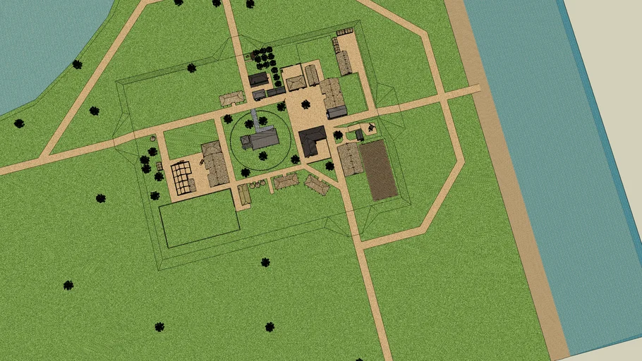 My Medieval Village Setup | 3D Warehouse