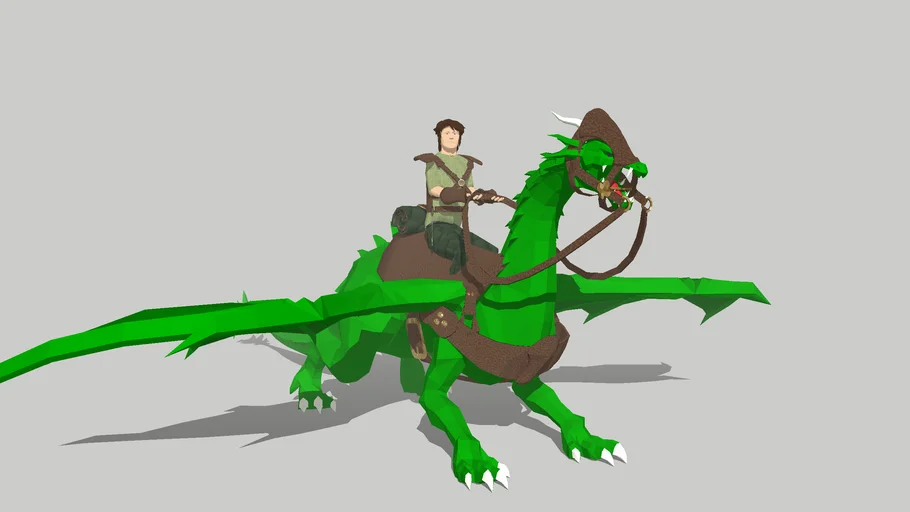 Dragon Mount and Rider | 3D Warehouse