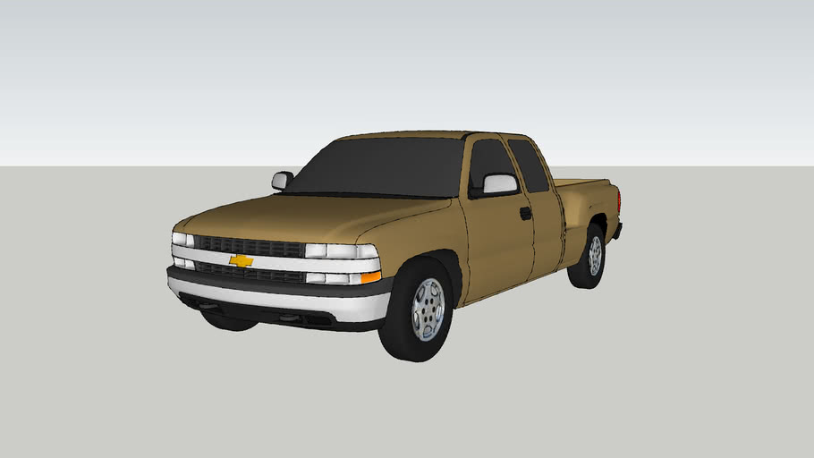 2000 Chevrolet Silverado 1500 Extended Cab Stepside Pickup | 3D Warehouse