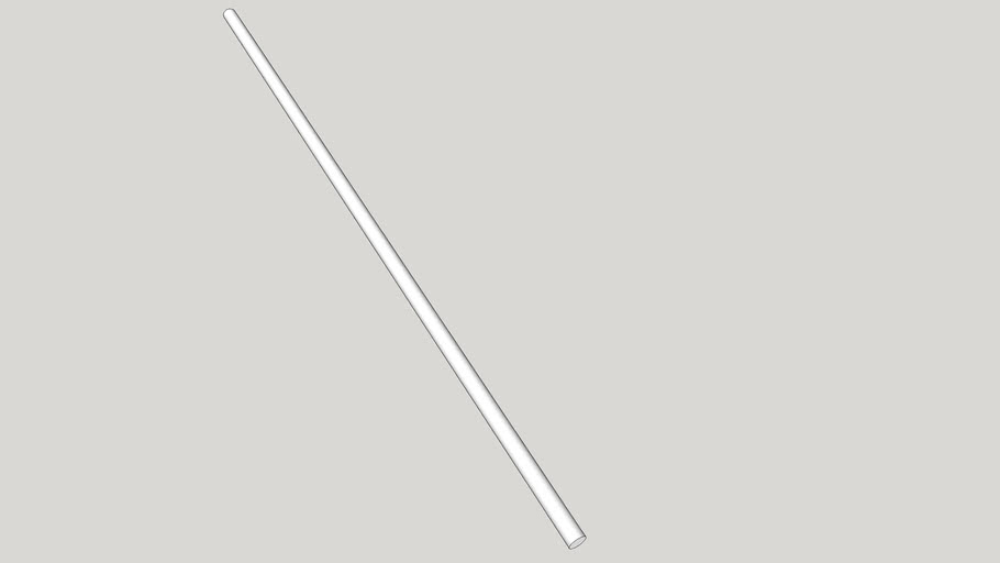 8mm X 405 mm smooth rod | 3D Warehouse