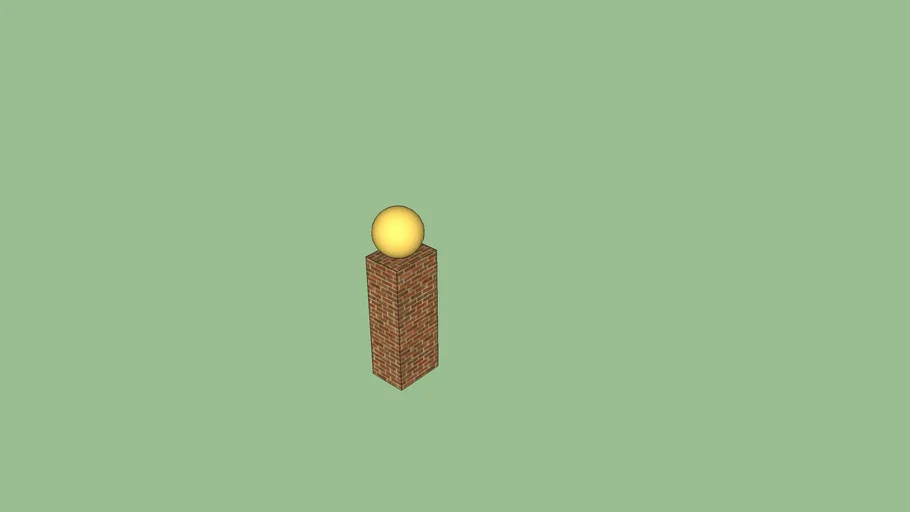 gate pillar | 3D Warehouse