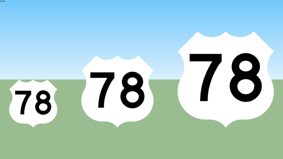 U.S. 78 Sign | 3D Warehouse