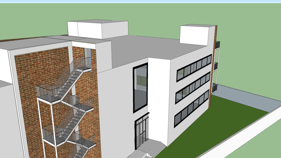 covered hall | 3D Warehouse