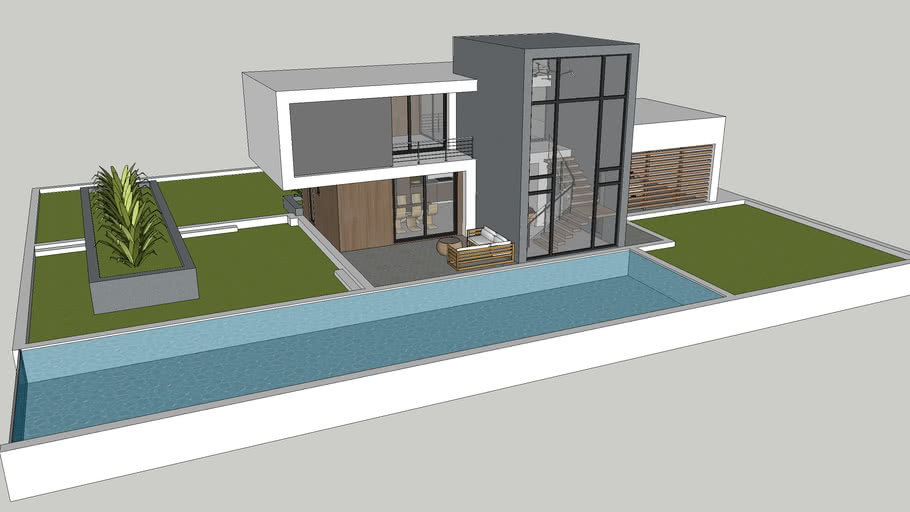 Modern Villa with pool | 3D Warehouse