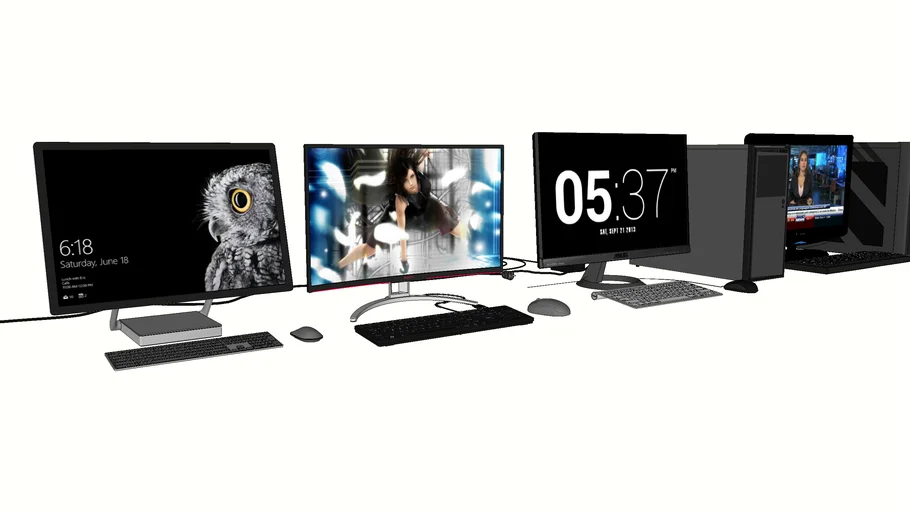 PC WORK STATION | 3D Warehouse