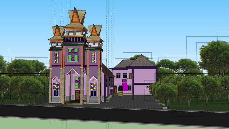 Gereja Tiga panah | 3D Warehouse
