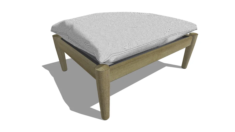 Ottoman with Cushion | 3D Warehouse