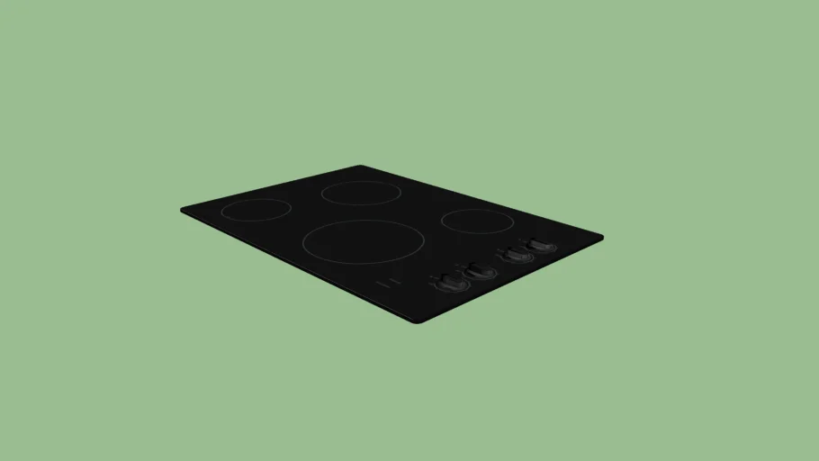 Eldig Element Glass Ceramic Cooktop Black | 3D Warehouse
