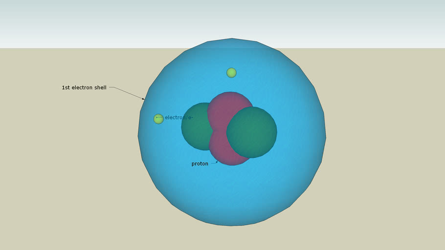 helium atom | 3D Warehouse