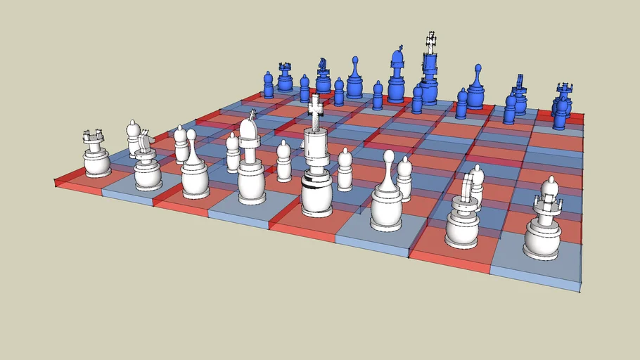 chess set by grandpa | 3D Warehouse