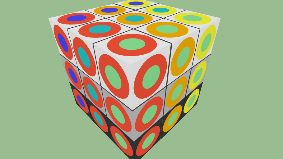 SubCube - Rubik Cube with orientation free cubies. Guzman | 3D Warehouse
