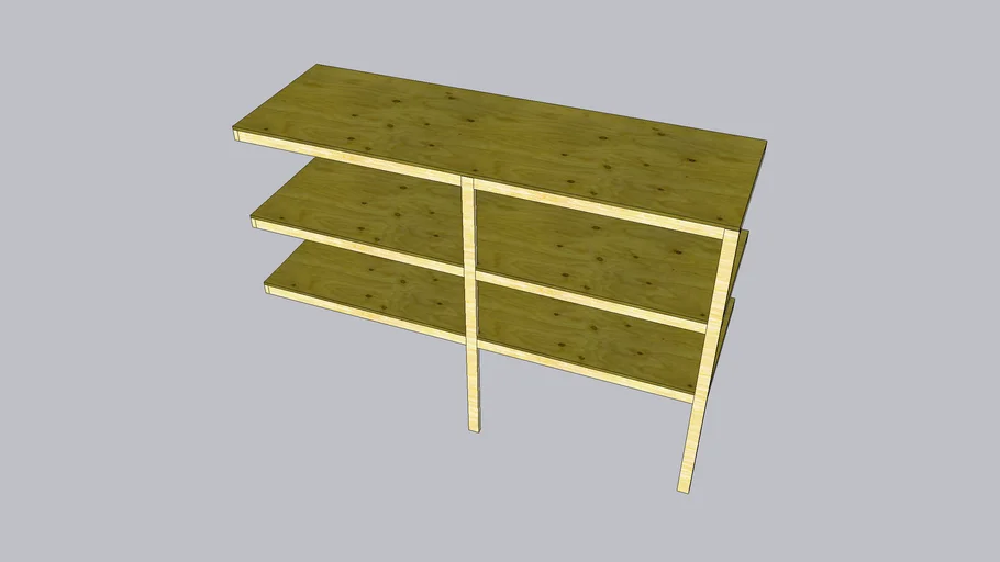 Wood Shelf | 3D Warehouse