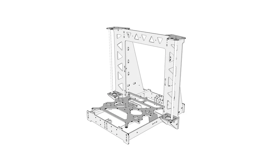 Prusa i3 Steel 3mm assembly | 3D Warehouse