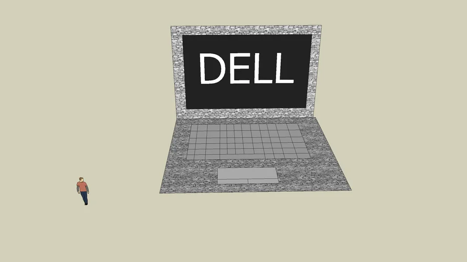 dell laptop | 3D Warehouse
