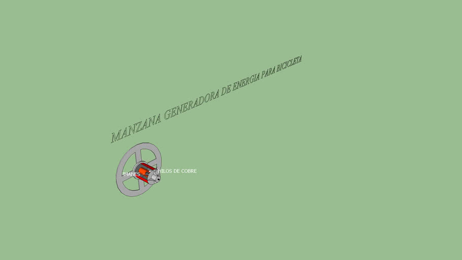 MODELO DE UN GENERADOR DE ENERGIA EN EJE DE BICICLETA | 3D Warehouse