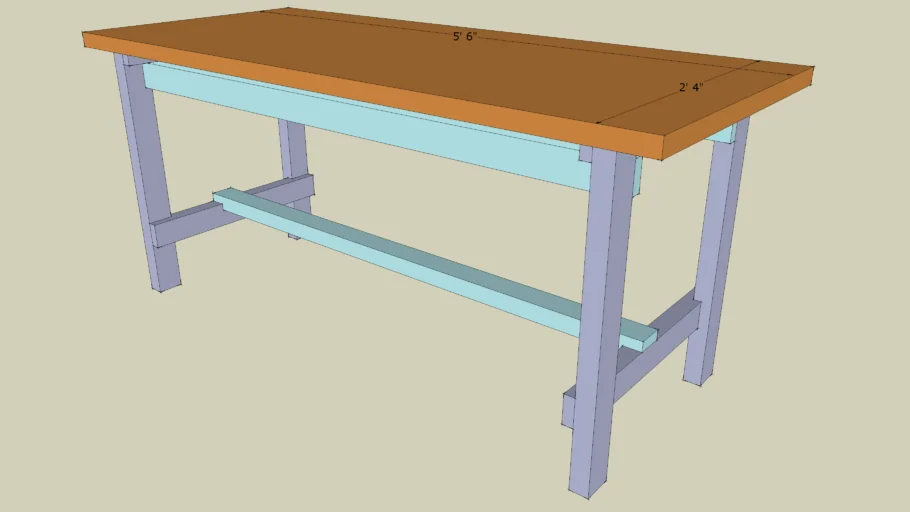 Work Bench 66' x 28' | 3D Warehouse