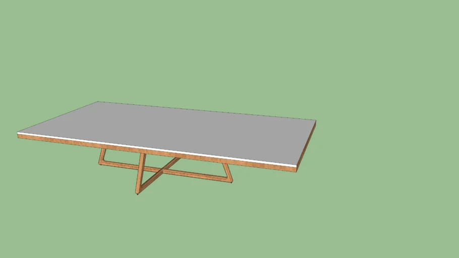 Mesa de centro retangular | 3D Warehouse