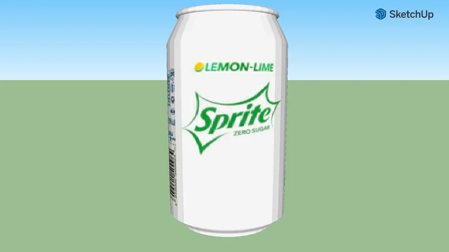 Sprite zero sugar lemon lime can | 3D Warehouse