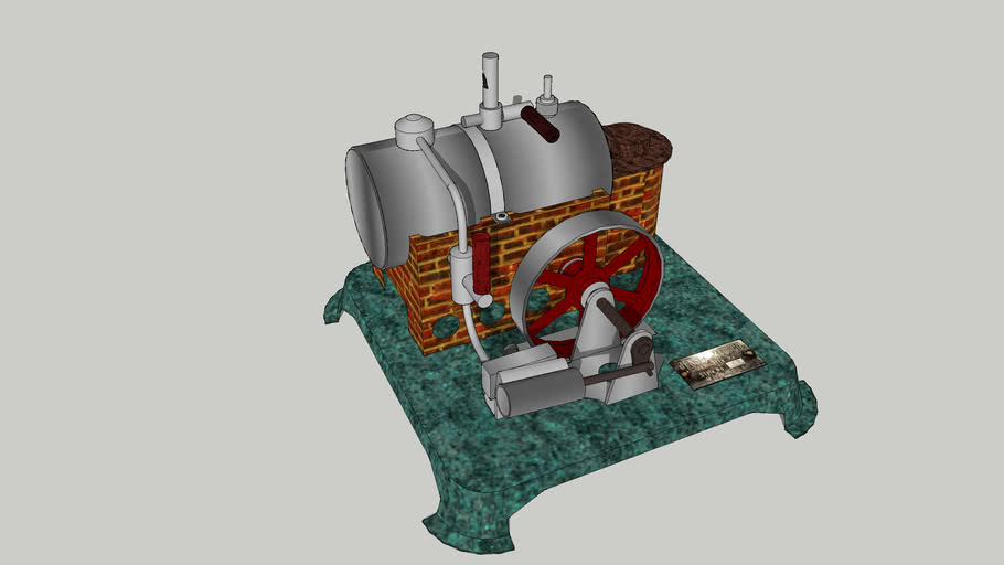 Jensen Model Steam Engine Style No. 60 (antique) | 3D Warehouse