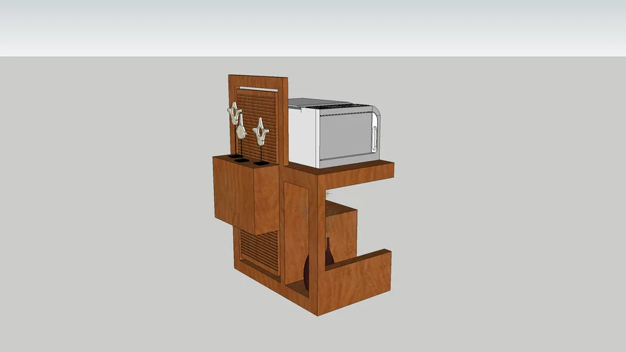 printer table,wooden table,decorative table | 3D Warehouse