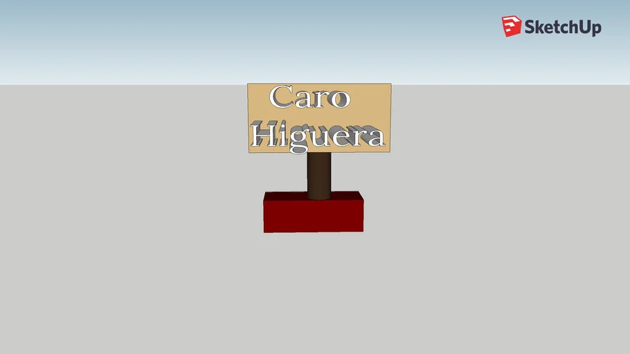 letrero | 3D Warehouse