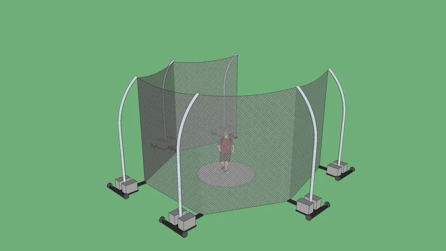 732220 Portable Discus Cage | 3D Warehouse
