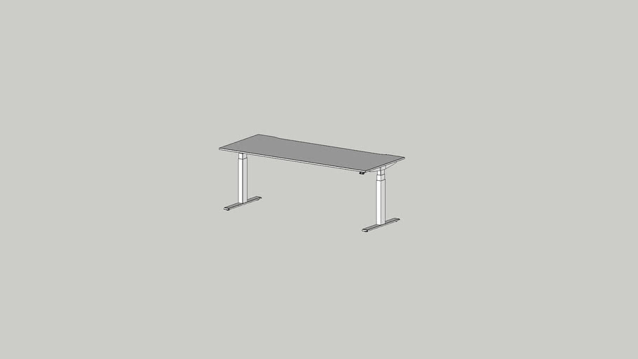 ALFA UP working table 2000x800 cutout | 3D Warehouse