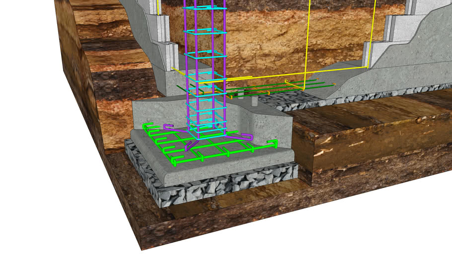 footing Detail | 3D Warehouse