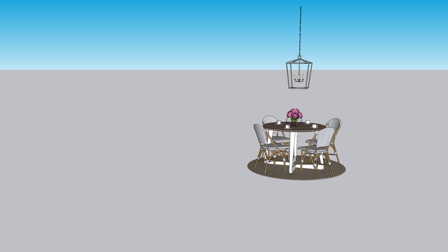 bistro breakfast table with chairs | 3D Warehouse