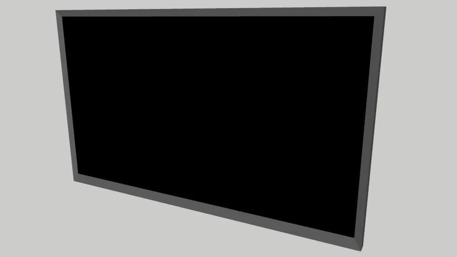 110' Flat Screen TV | 3D Warehouse