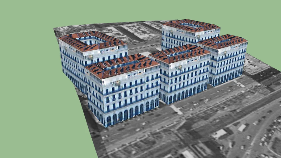 Batiments situés, Rue Said Belarbi, Alger Centre | 3D Warehouse