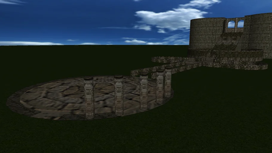 This is a ruin/work in progress on an elven keep area i am doing for a ...
