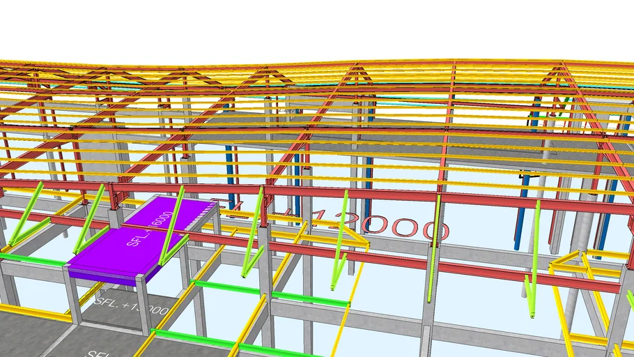 Steel frame work | 3D Warehouse