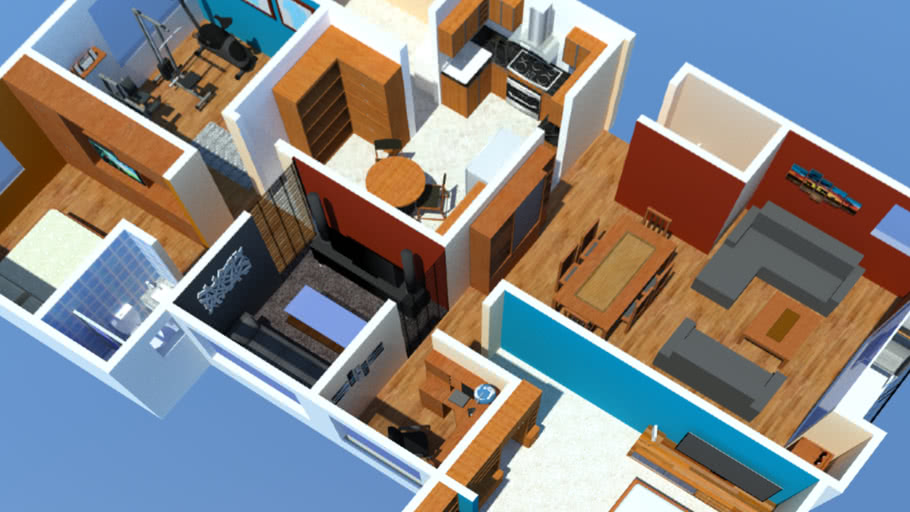 Departamento modelo | 3D Warehouse