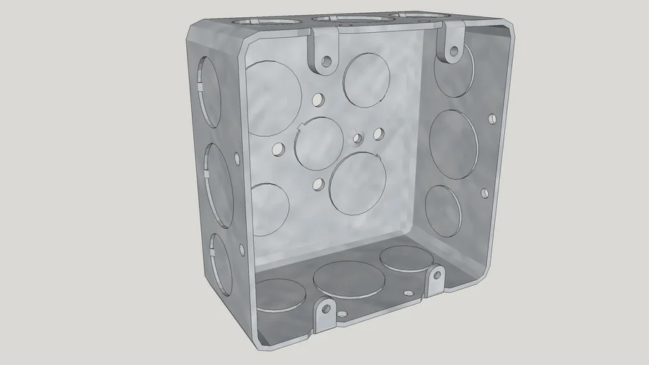 Electrical Handy Box 2-Gang | 3D Warehouse