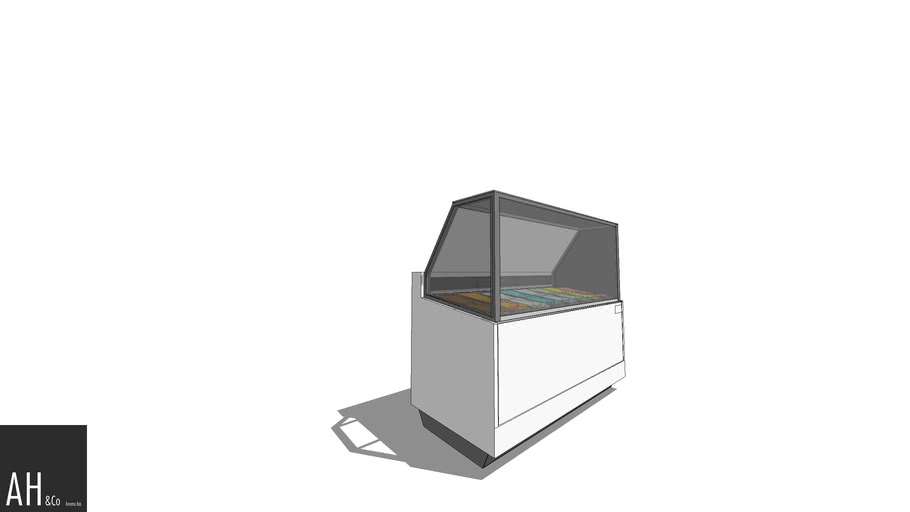 GELATO CASE APG 8 pan - Ice Cream Display | 3D Warehouse