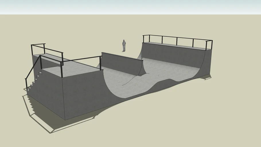 Halfpipe with Spine | 3D Warehouse