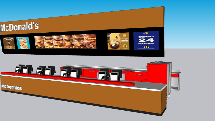Mc Donald's Counter | 3D Warehouse