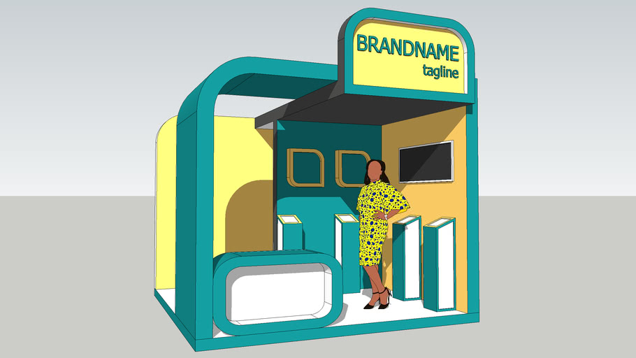 Simple Booth Design 3x3 | 3D Warehouse