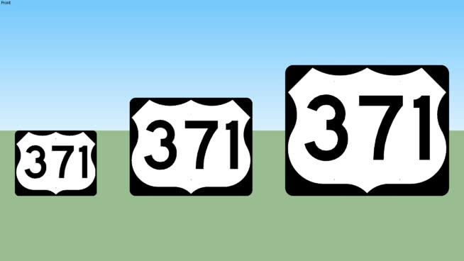 U.S. 371 Sign | 3D Warehouse